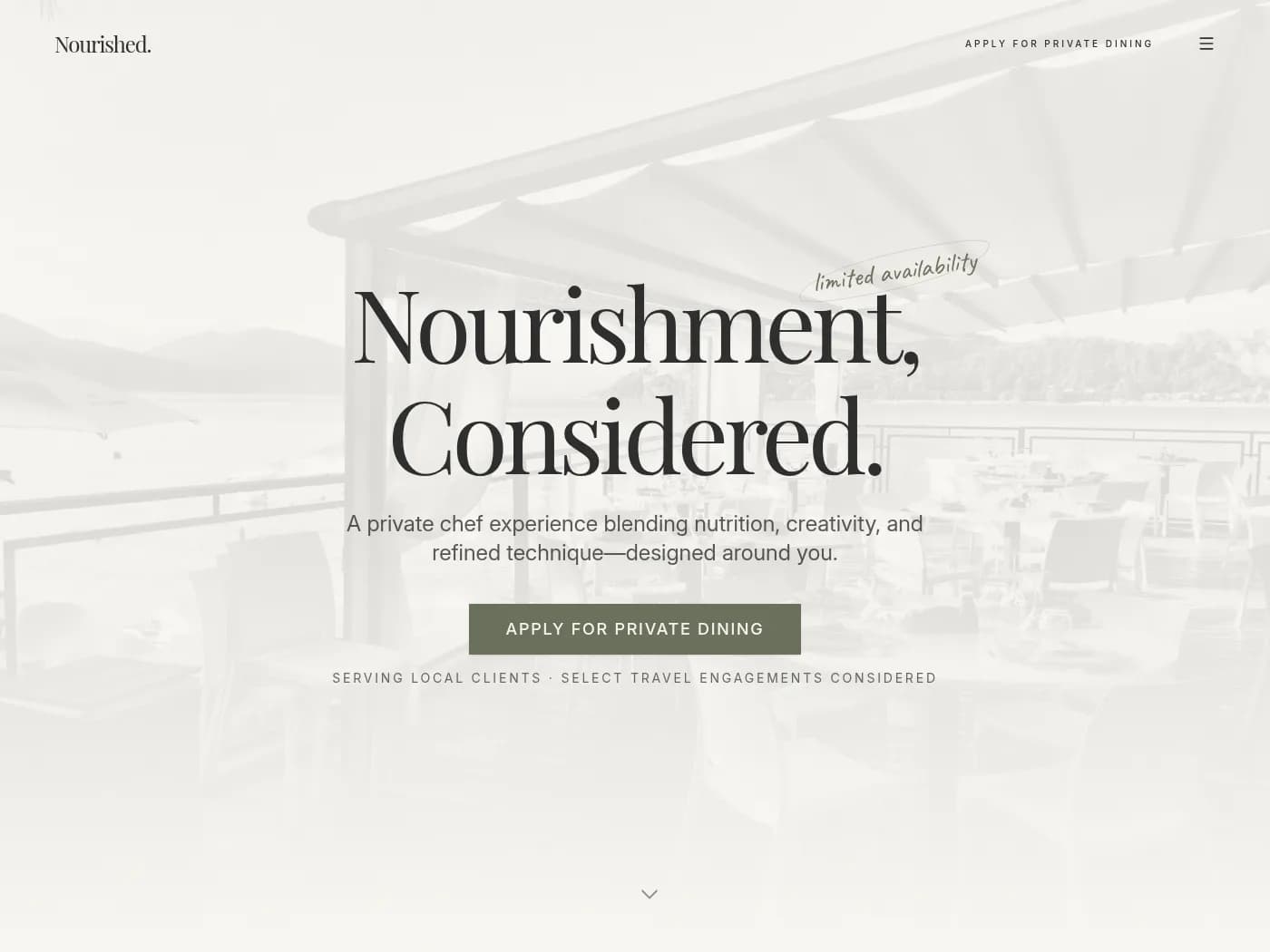 Nourished Editorial Landing