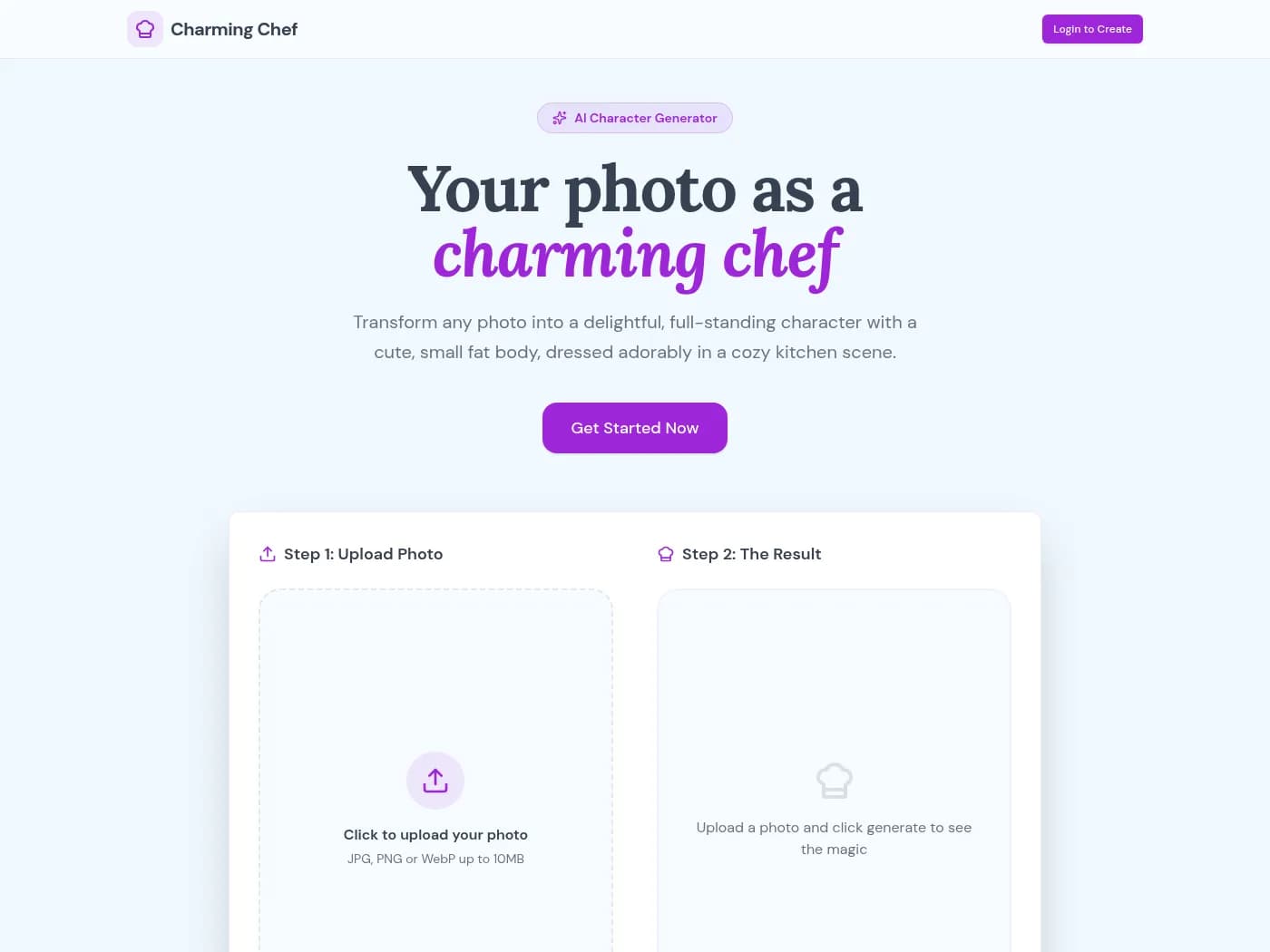 Charming Chef Generator