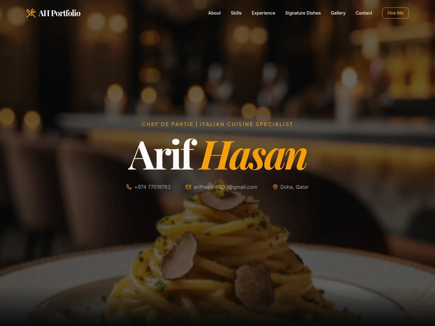 Chef Portfolio Pro
