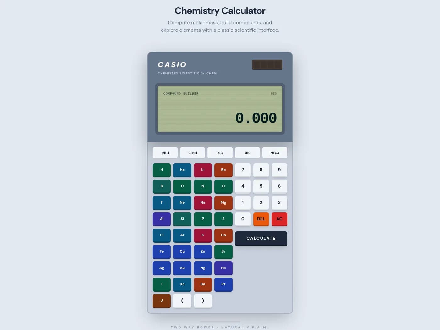 Chemistry Calculator