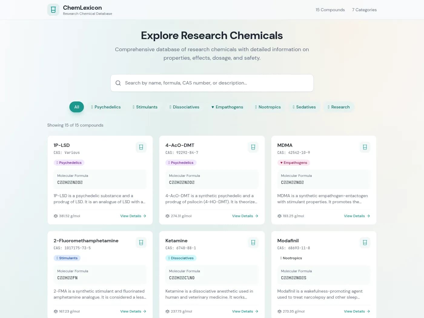 ChemLexicon App