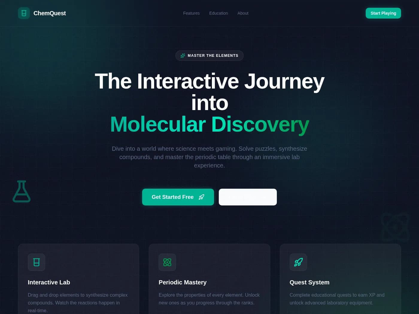 Chemistry Quest Game