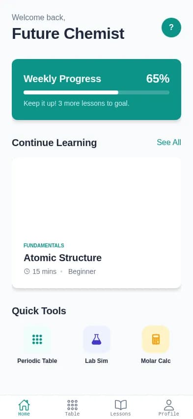 Chemistry Learner Mobile