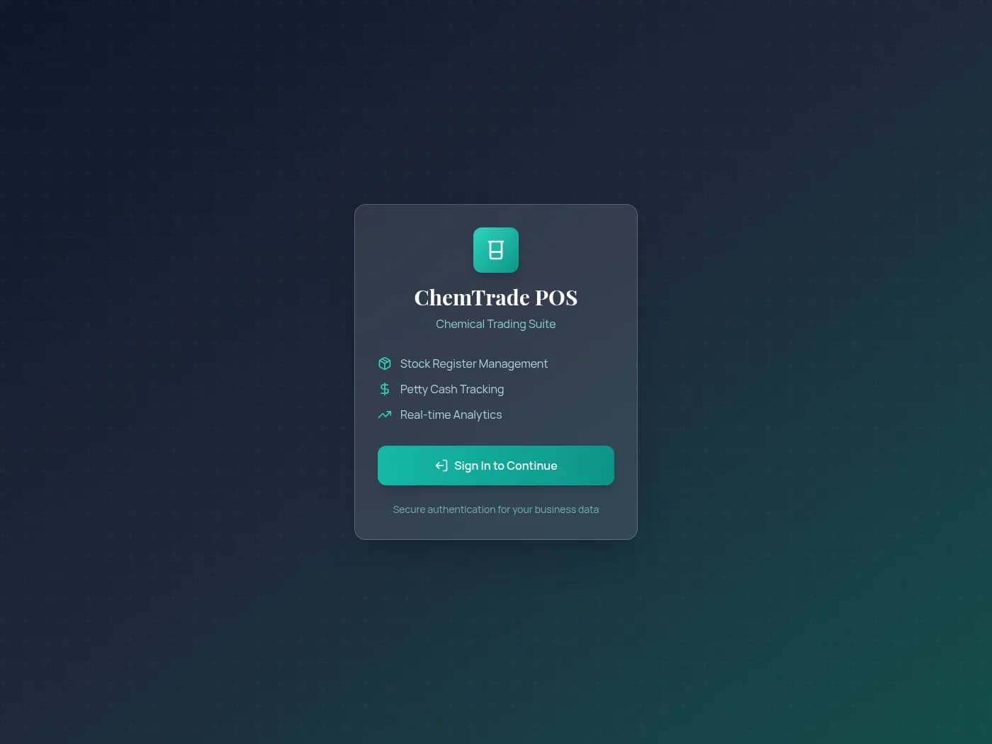 ChemTrade POS Suite