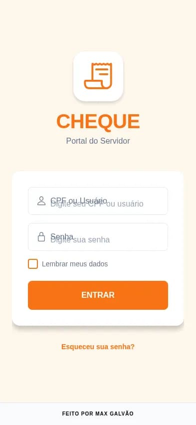 Cheque Portal App