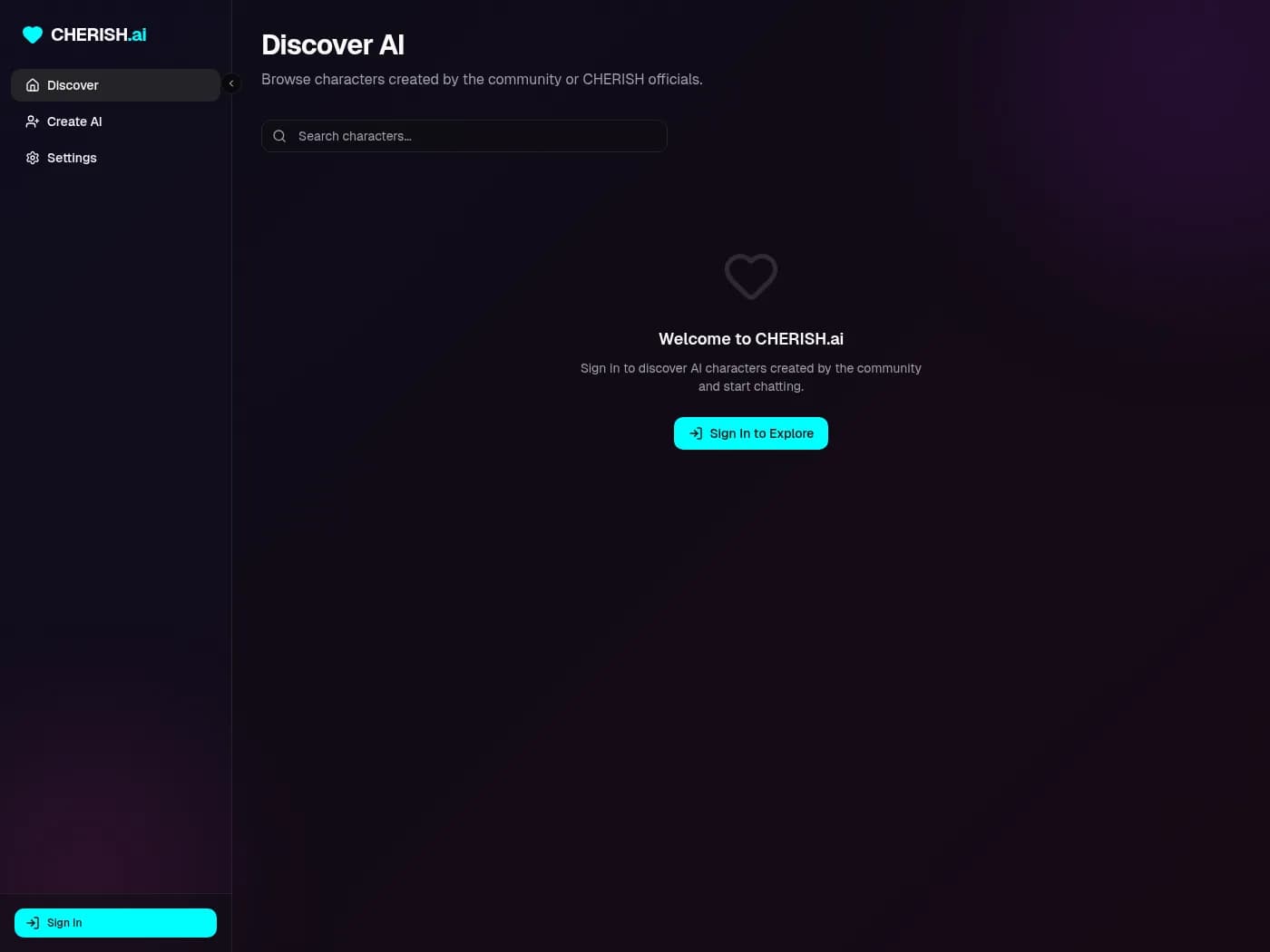 Cherish AI Chat Platform