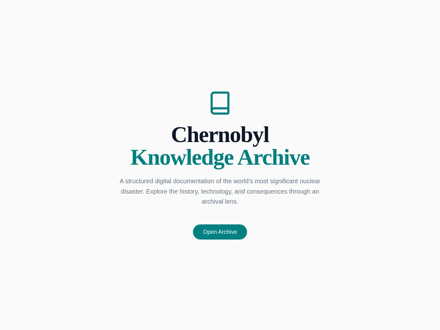 Chernobyl Digital Archive