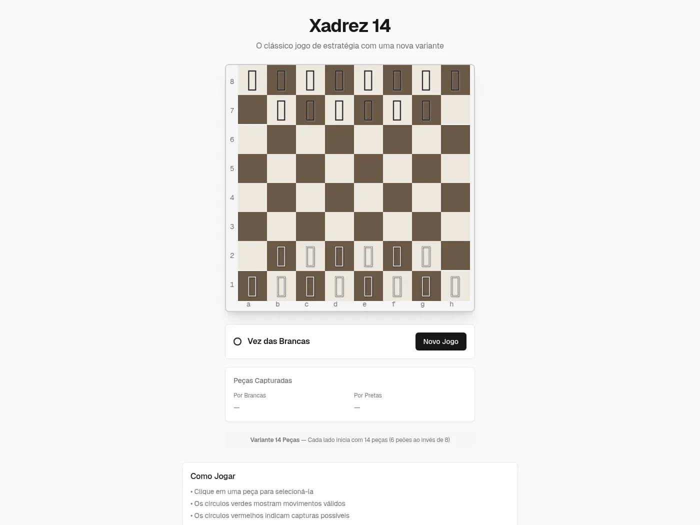 Minimal Chess Game