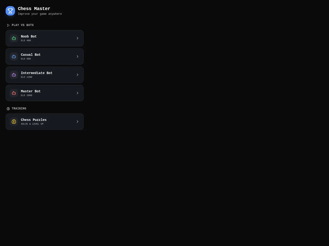 Chess Master Extension