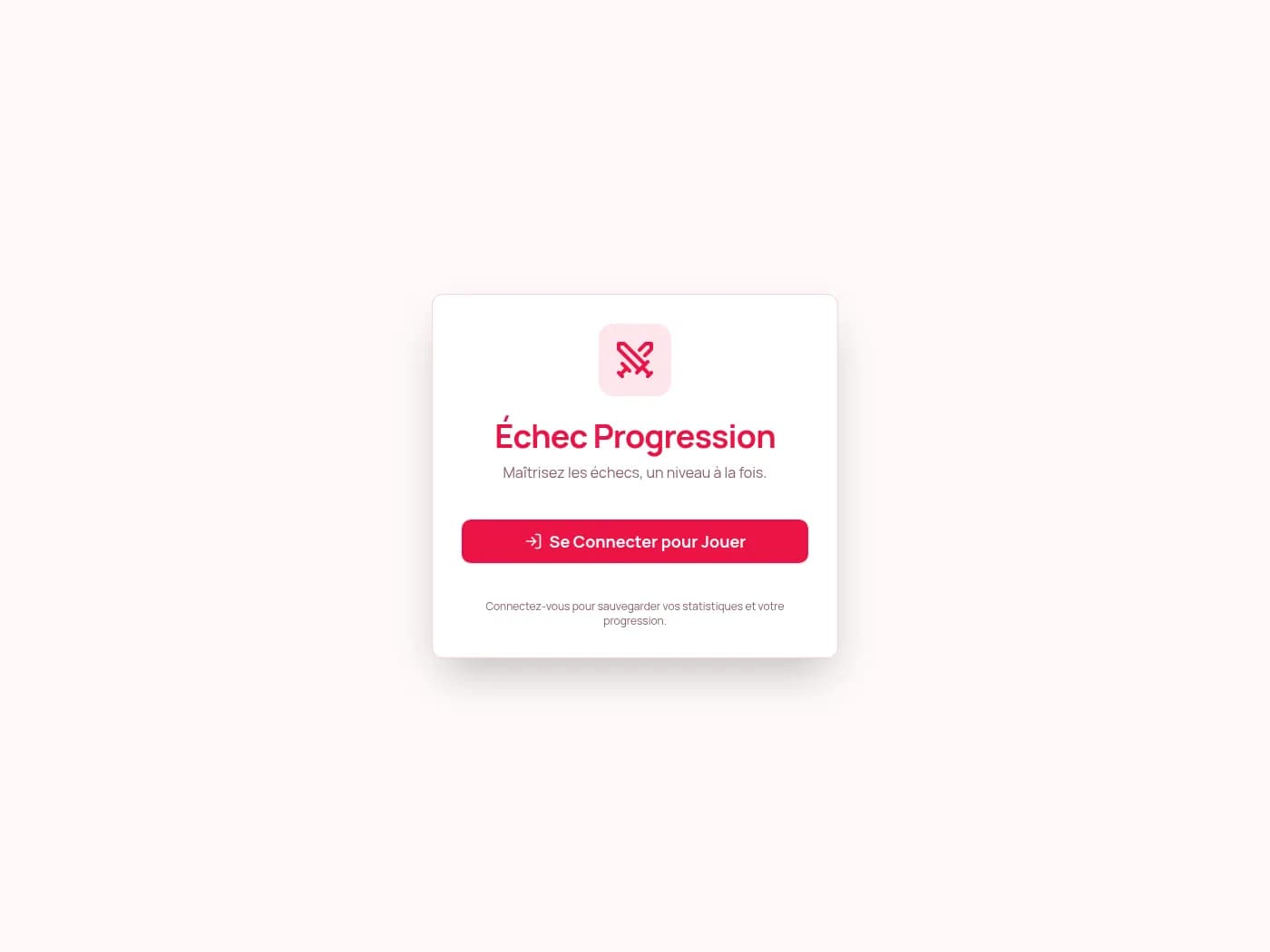Échec Progression Game