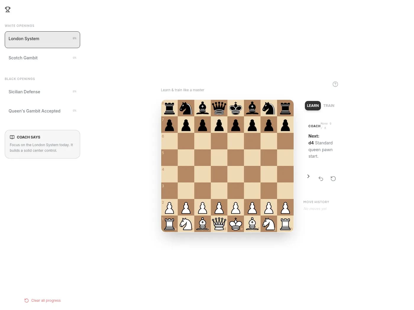 Chess Openings Trainer