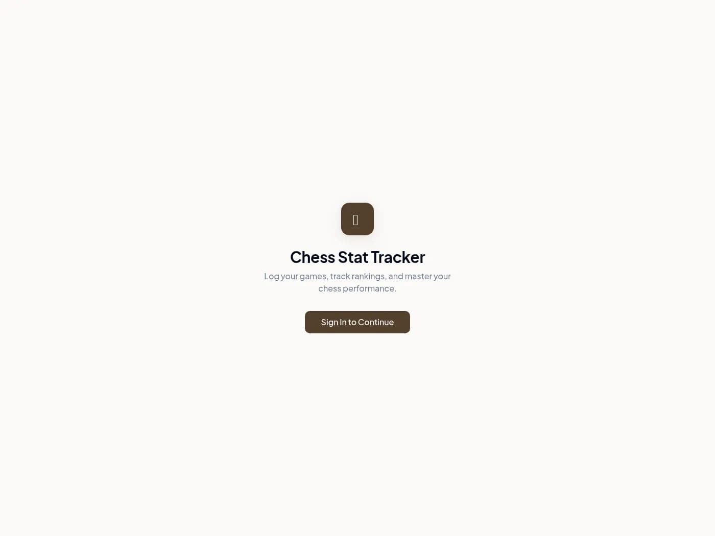 Chess Stat Tracker