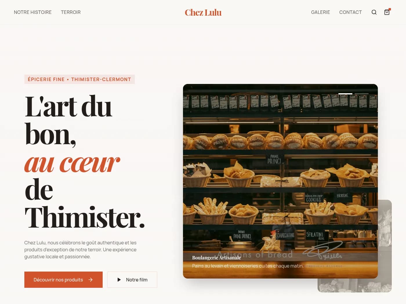 Chez Lulu Webpage