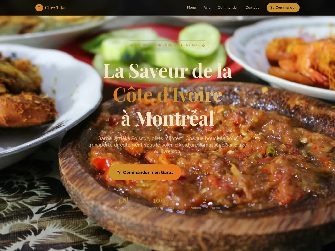 Chez Tika Gourmet Site