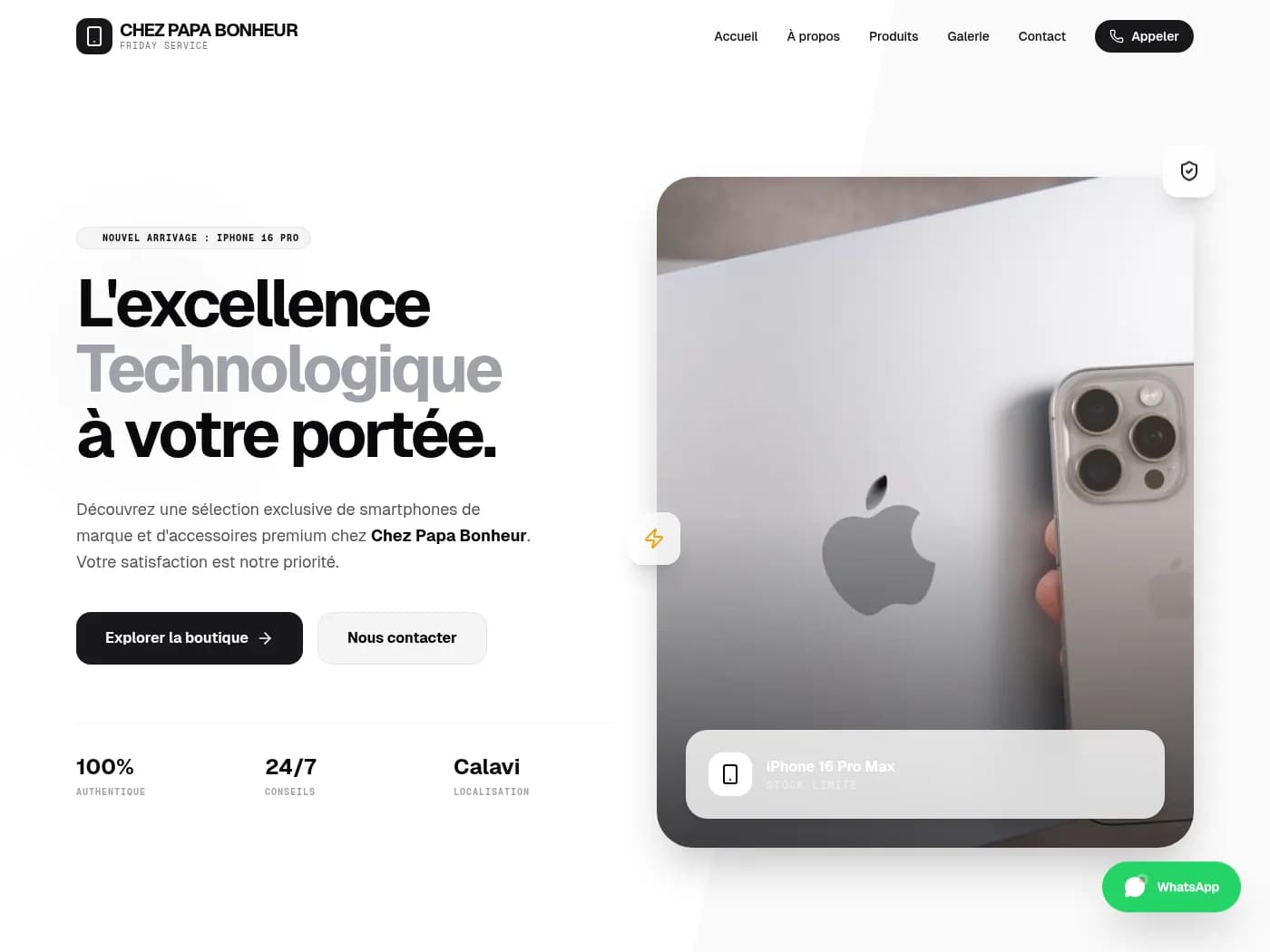 Chez Papa Bonheur Web