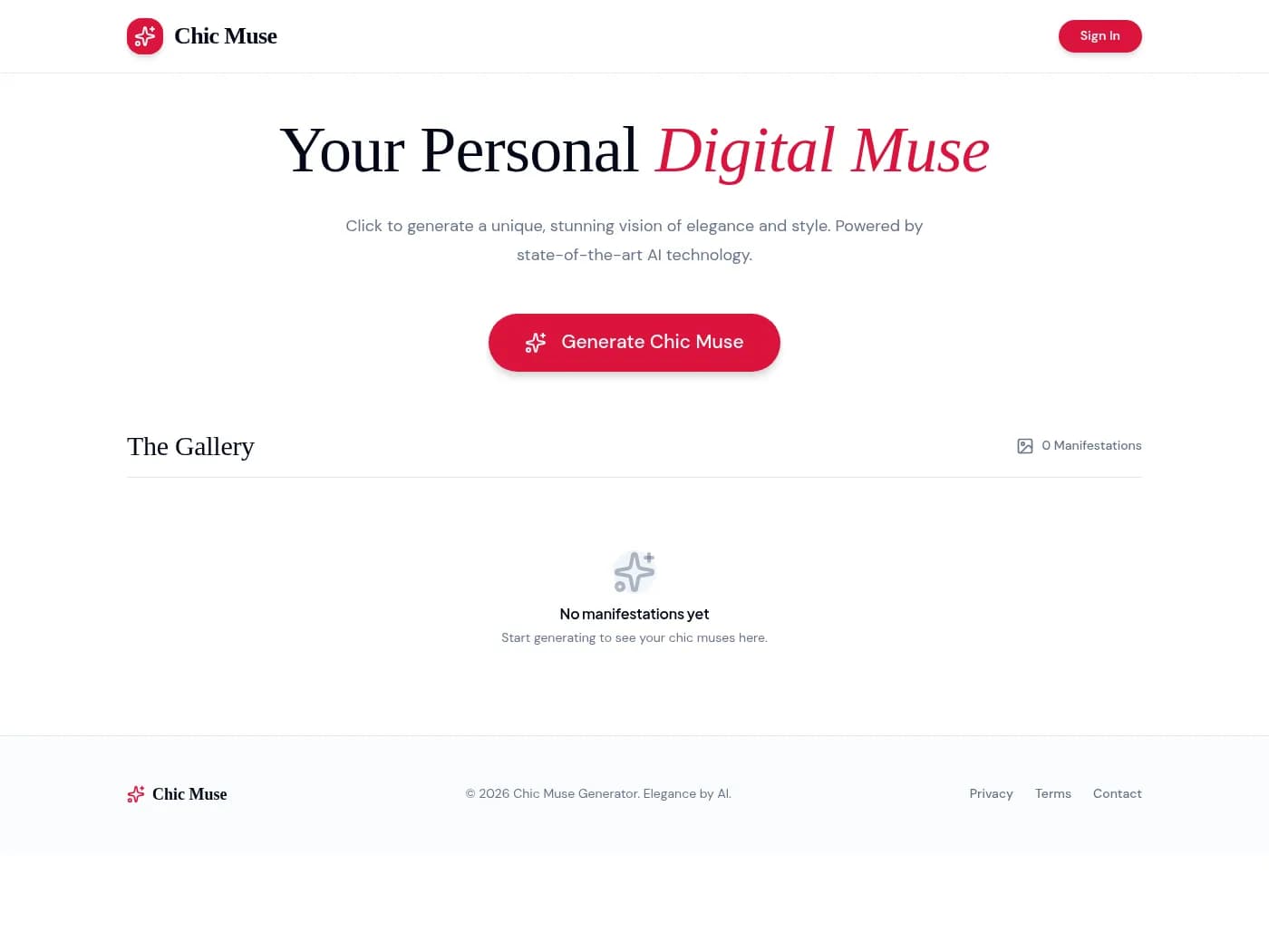 Chic Muse Image Generator