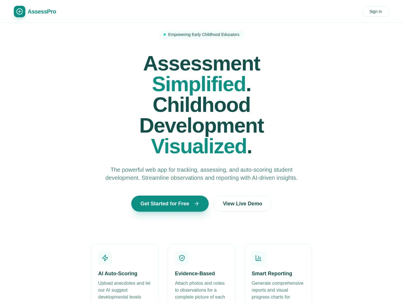 Child Assessment Pro