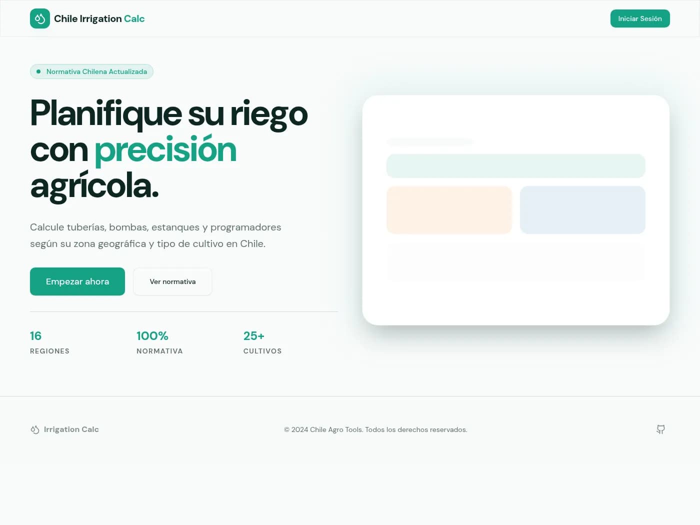 Chile Agro Irrigation Calc