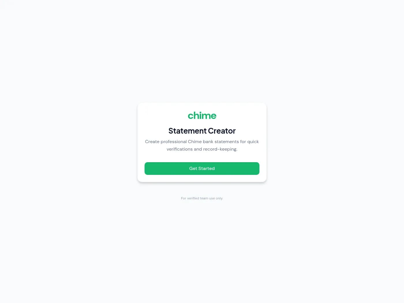 Chime Statement Creator