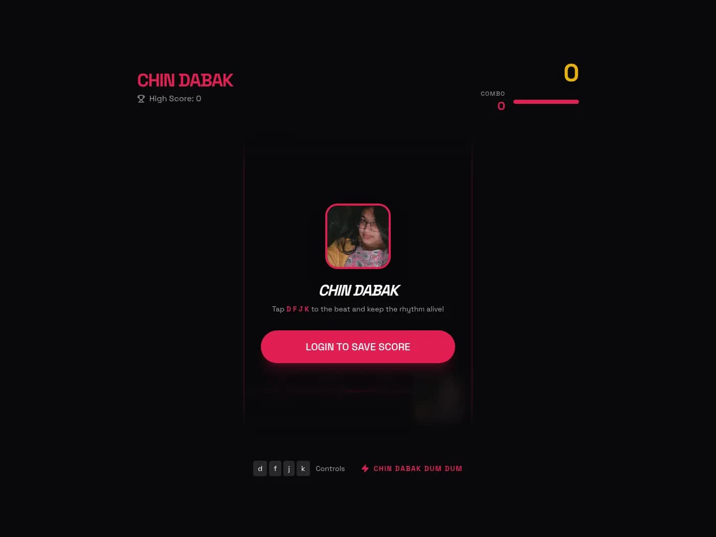 ChinDabak Rhythm Game