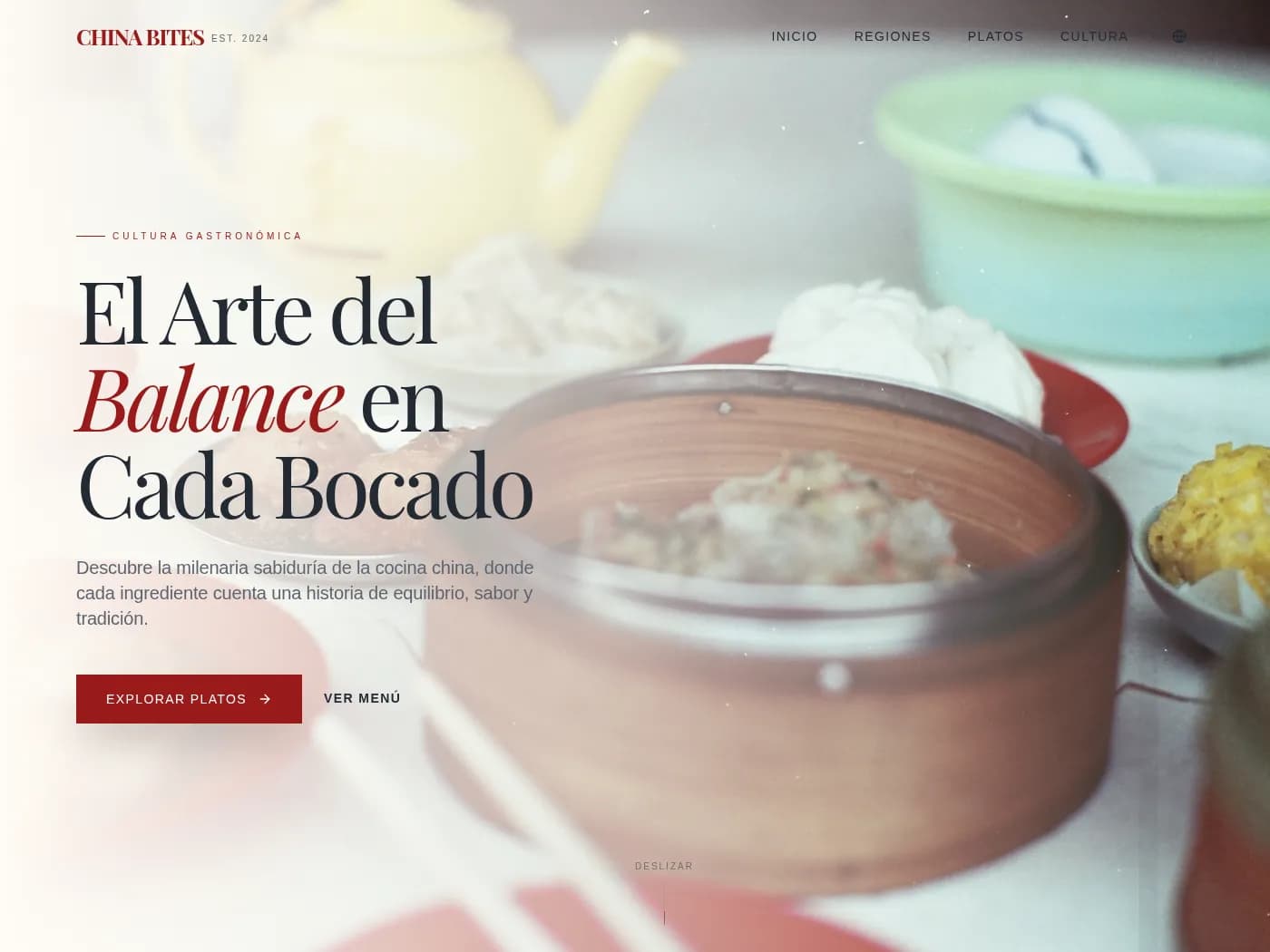 China Bites Webpage
