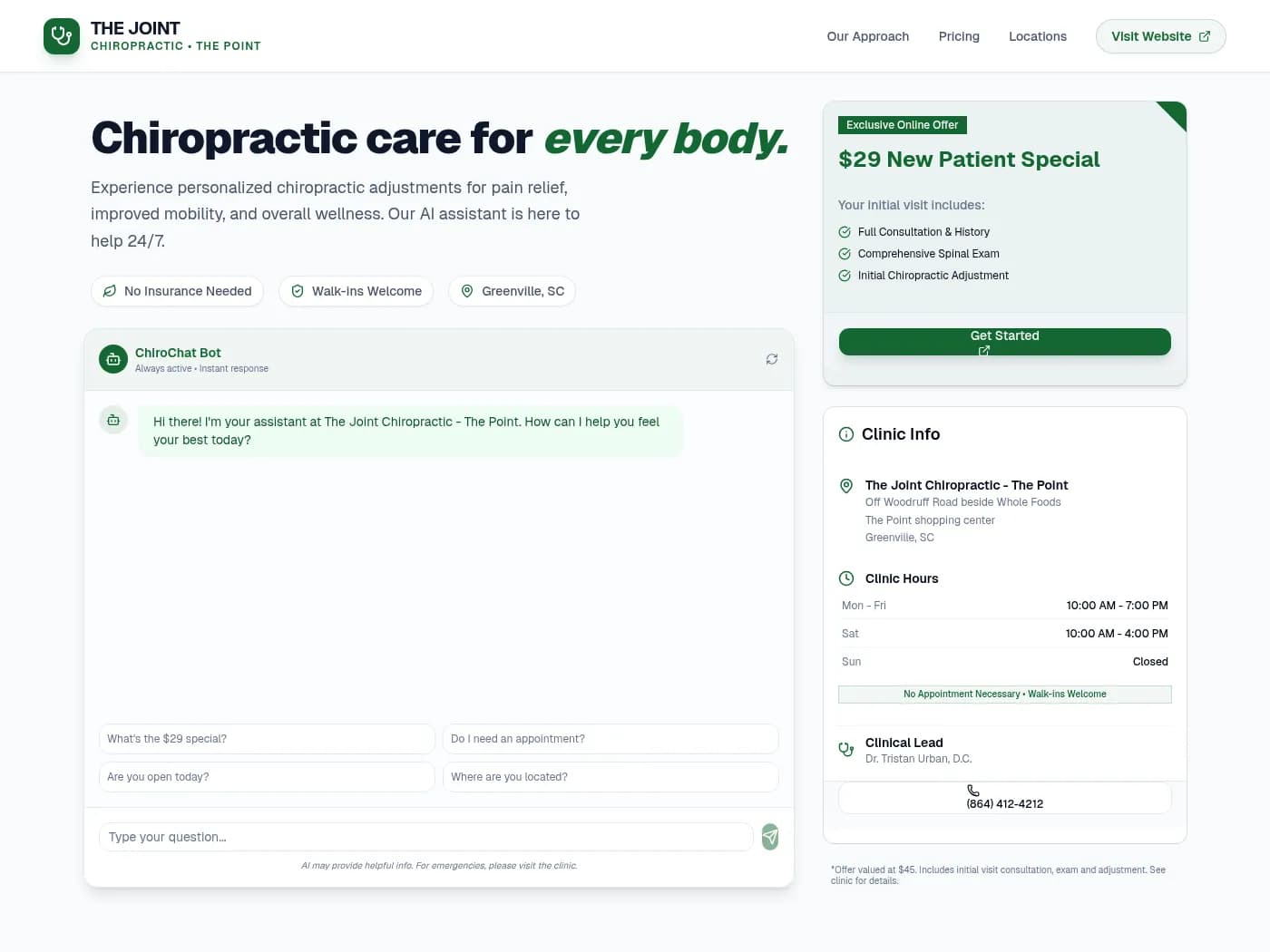 ChiroChat Bot