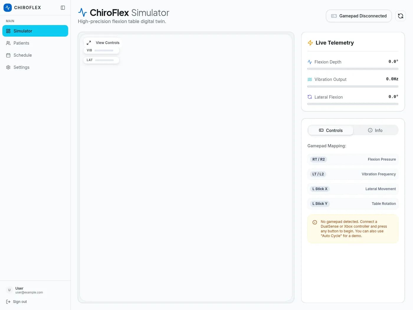 ChiroFlex Simulator
