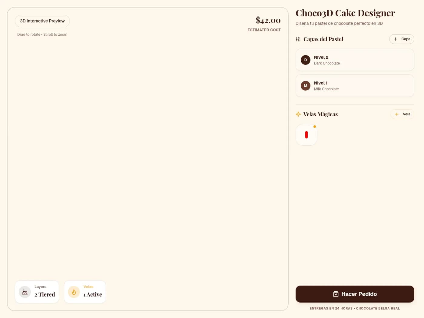 Choco3D Cake Designer