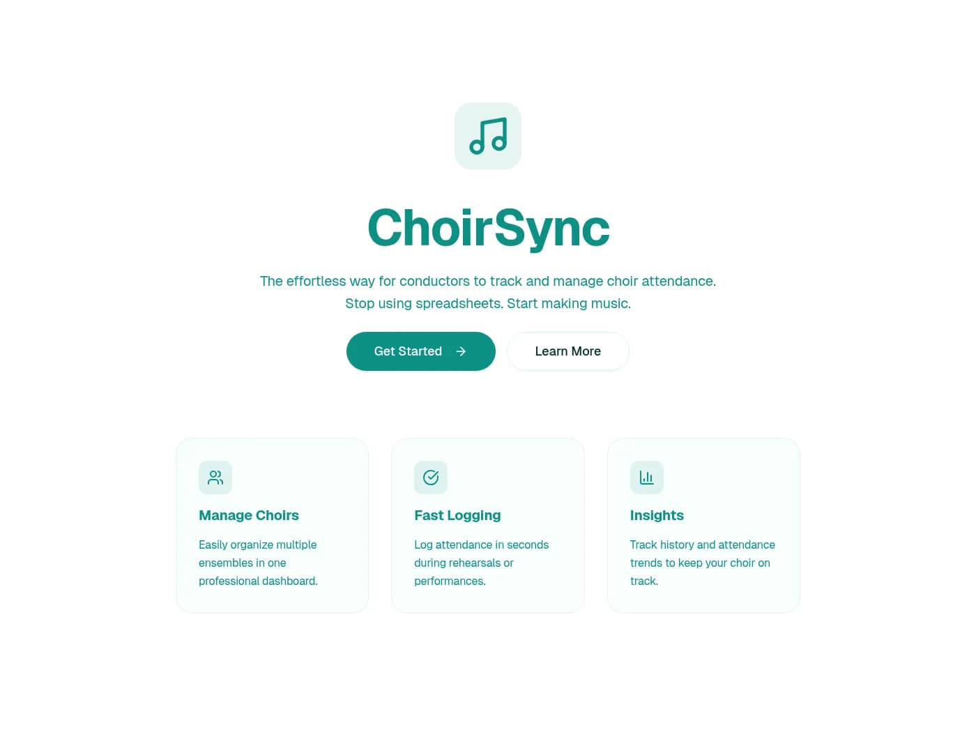 Choir Attendance Tracker