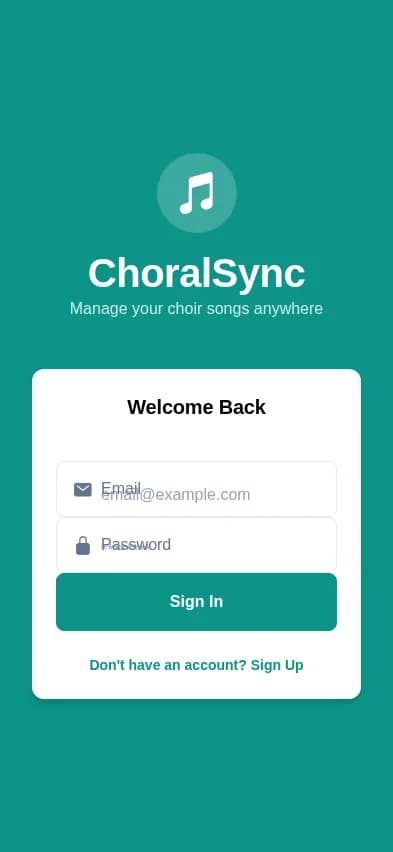 ChoralSync Song Manager