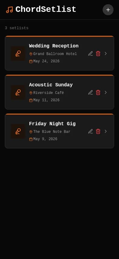 Setlist Mobile