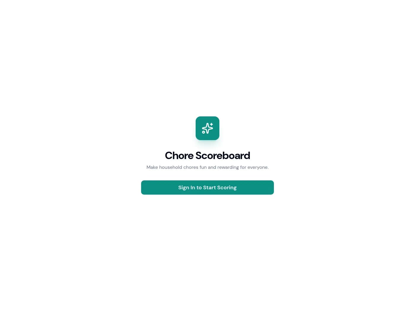 Chore Scoreboard