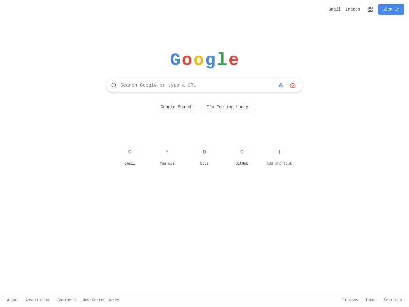 Chrome Quick Search