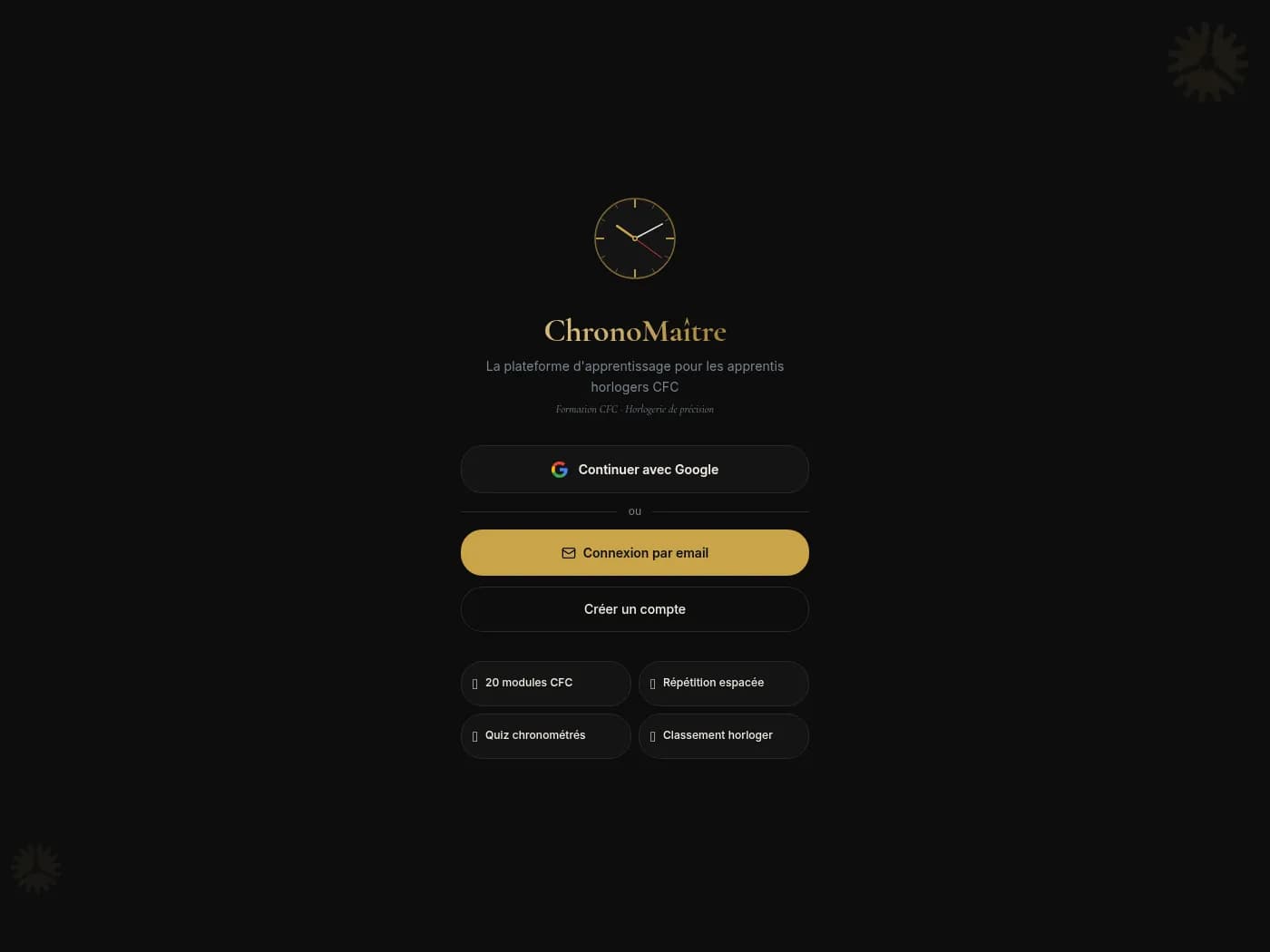 ChronoMaître Swiss Apprentice
