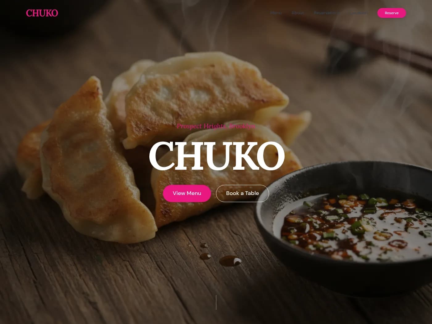 Chuko Ramen Website
