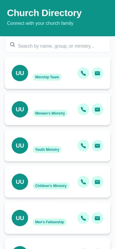 Church Connect App