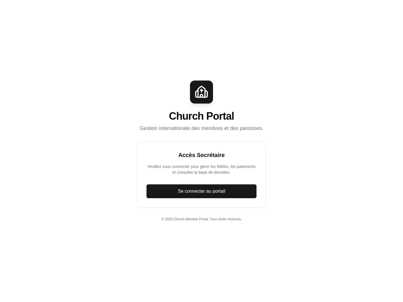 Church Member Portal
