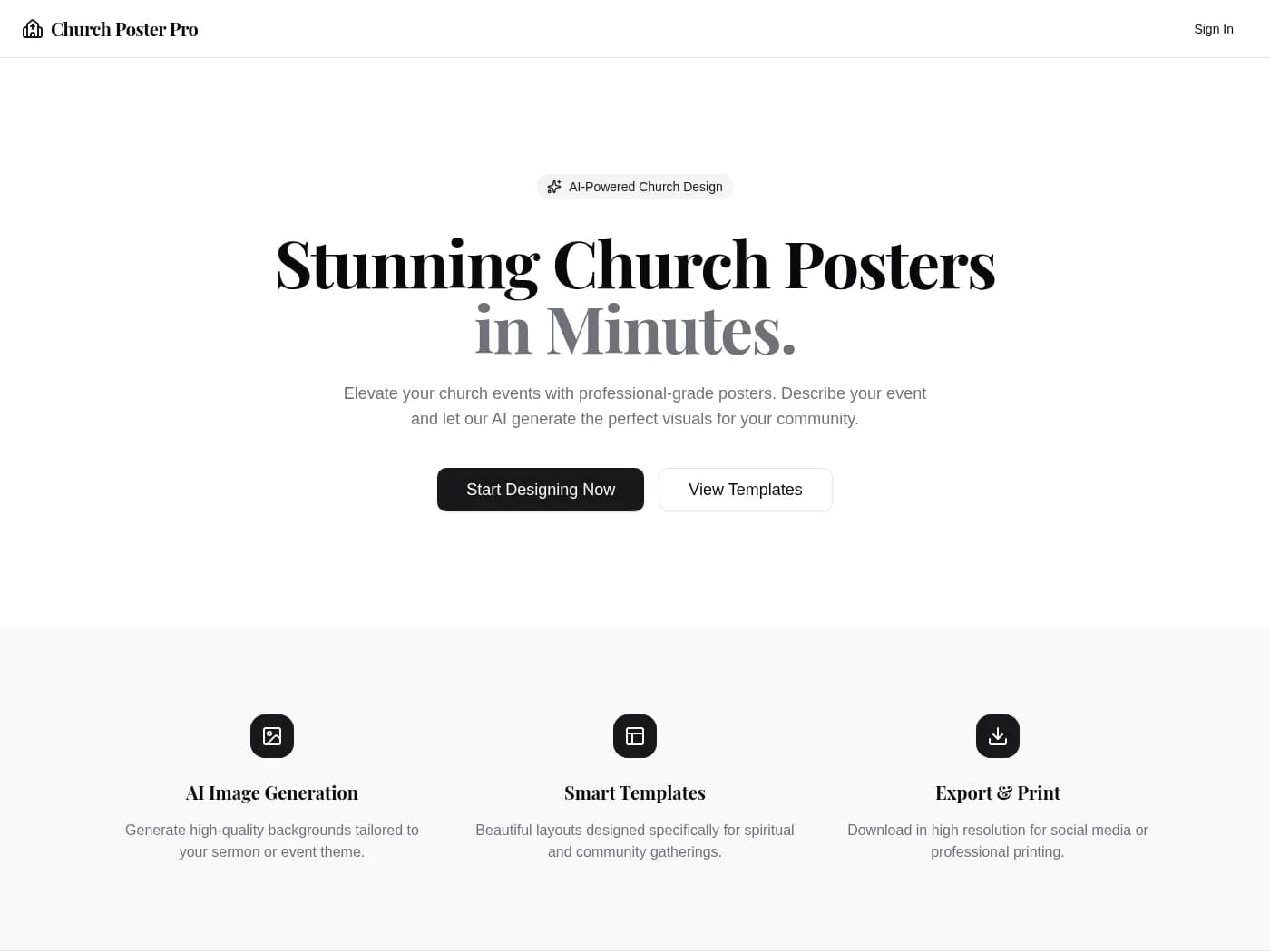 Church Poster Pro