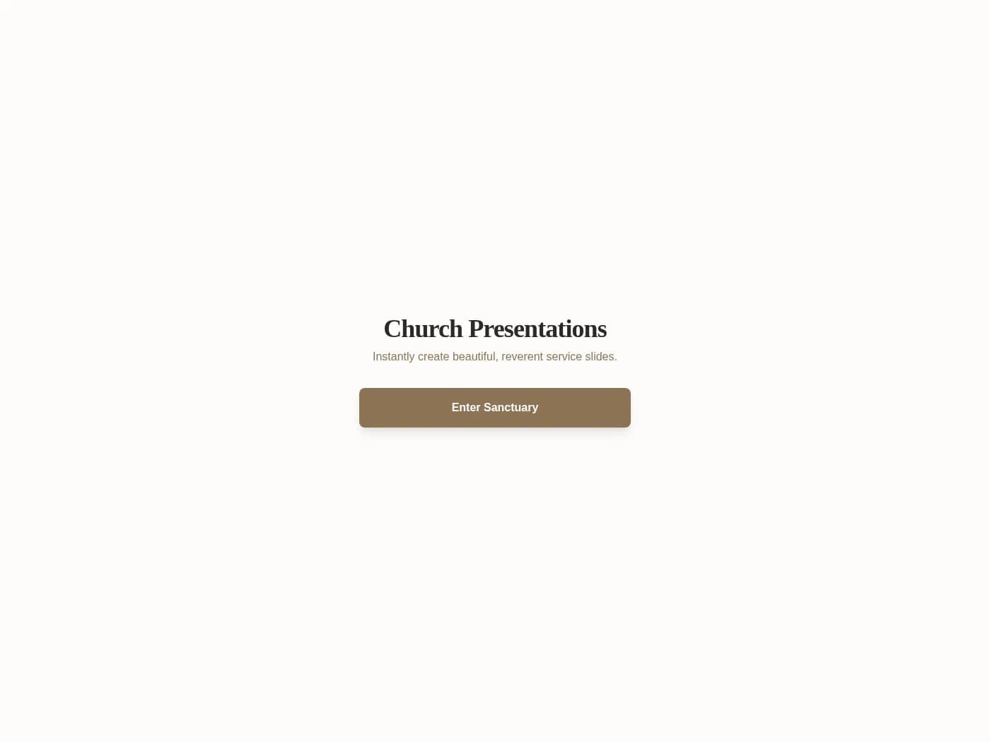 Church Presentation Maker