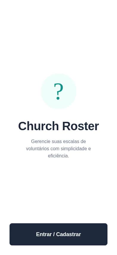 Church Roster App
