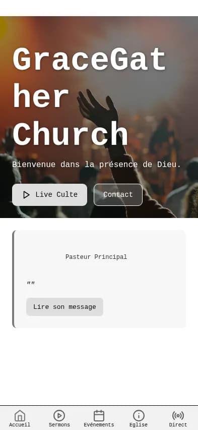 GraceGather Church Web
