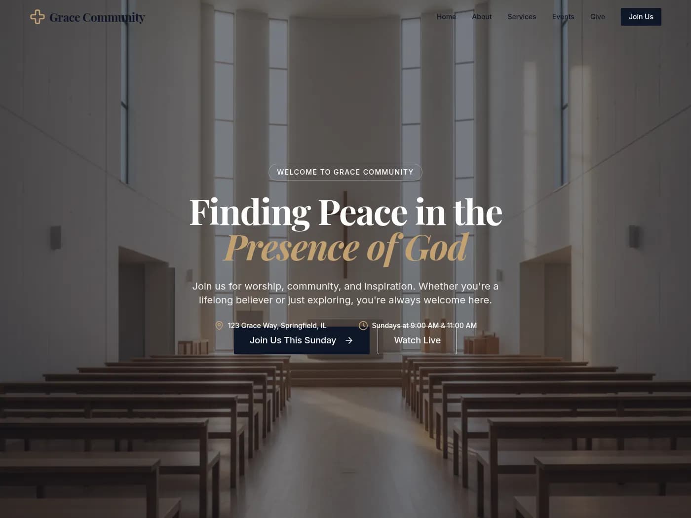 Easy Church Website