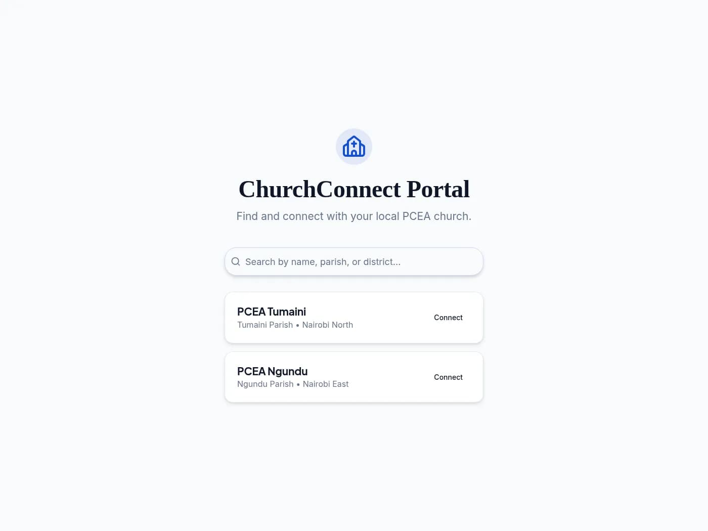 ChurchConnect Portal