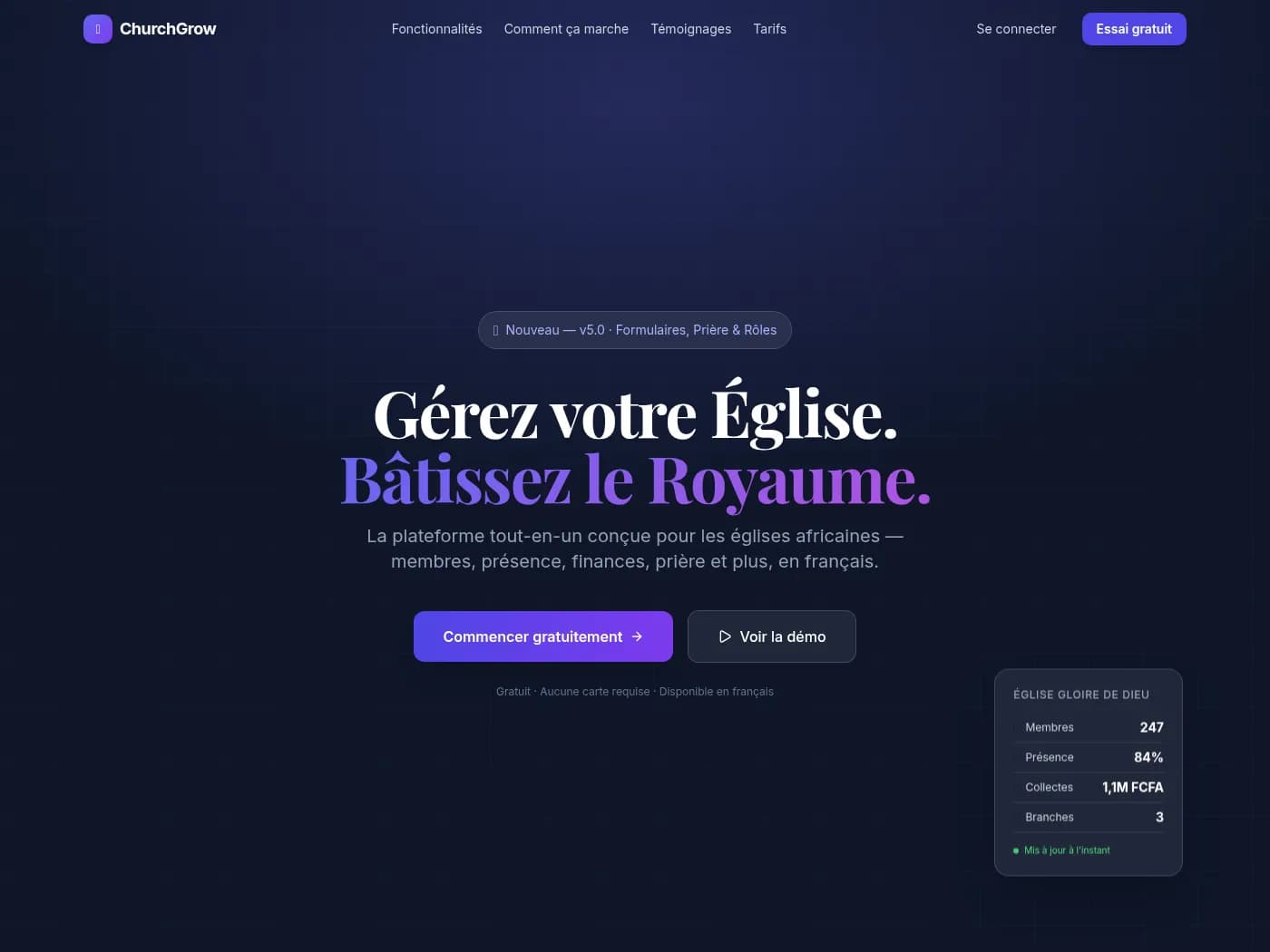 ChurchGrow Platform