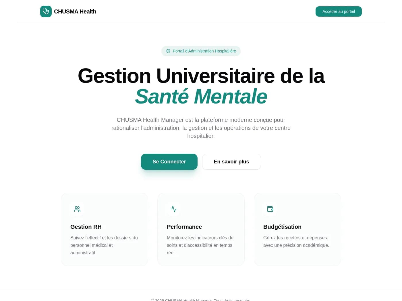CHUSMA Health Manager
