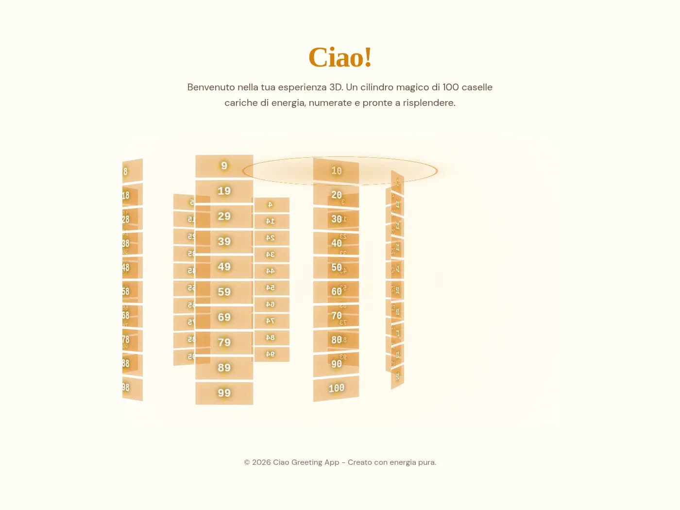 Ciao Greeting App
