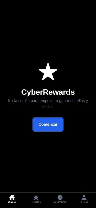 CiberCafé Rewards App