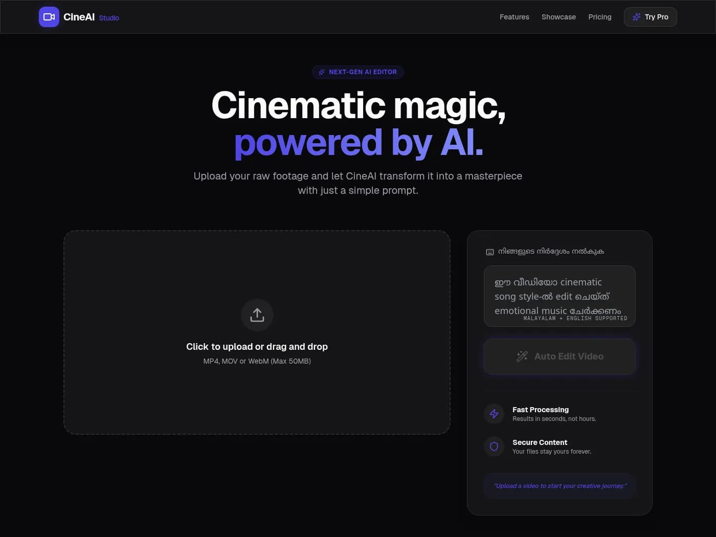 CineAI Video Editor