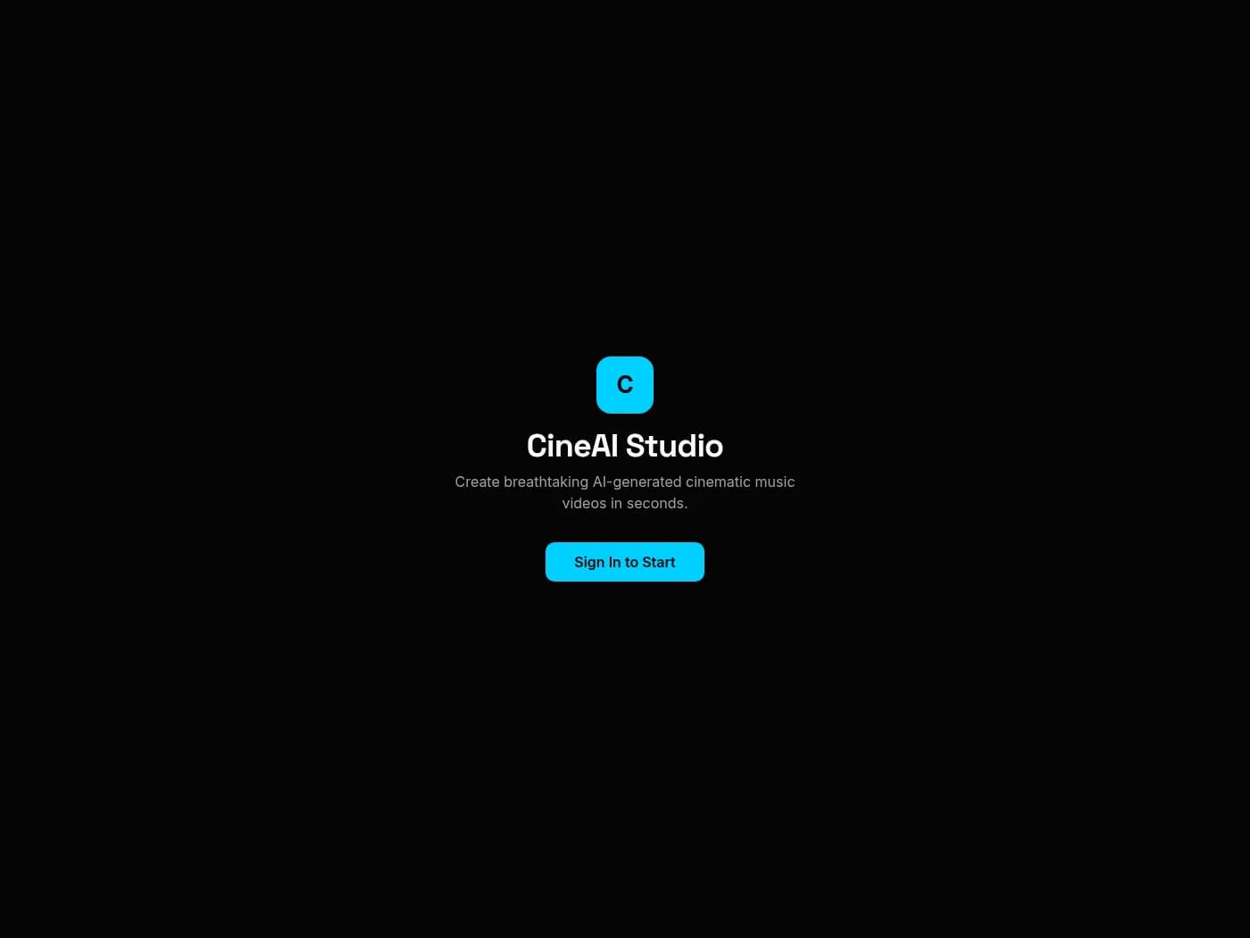 CineAI Music Video Studio