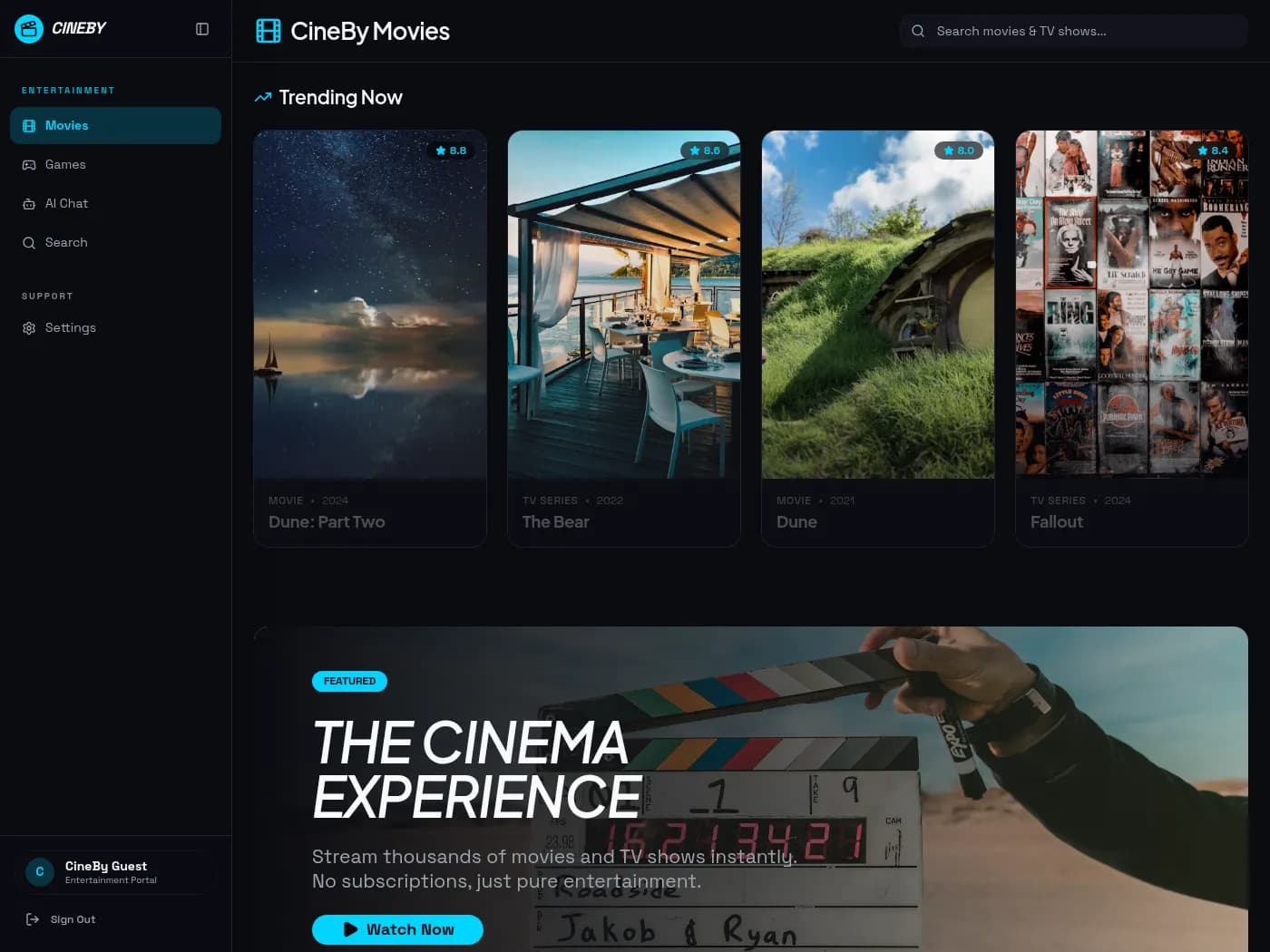 CineBy Portal